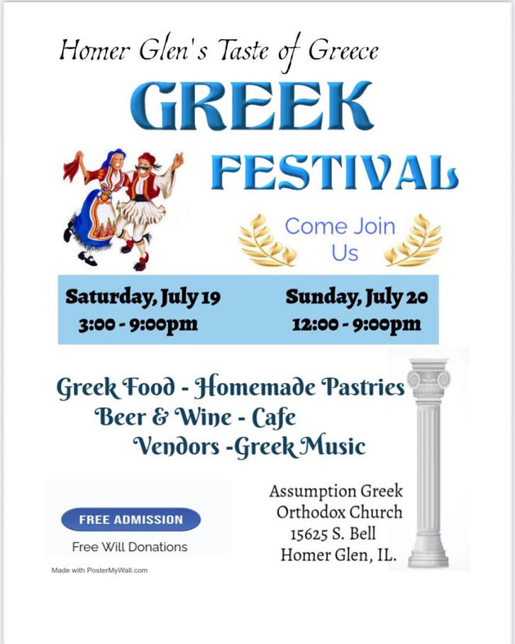 Jul 19 | Taste of Greece Homer Glen | Homer Glen, IL Patch
