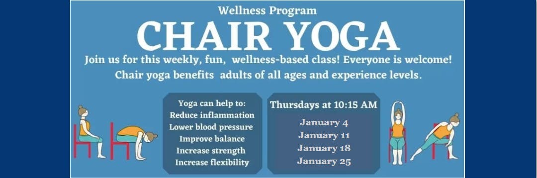 Jan 4 | Chair Yoga | Yorkville, IL Patch