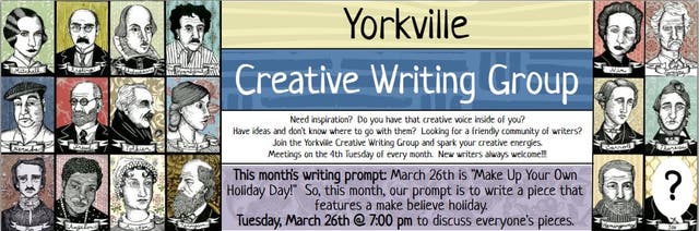 Mar 26 | Creative Writing Group | Yorkville, IL Patch