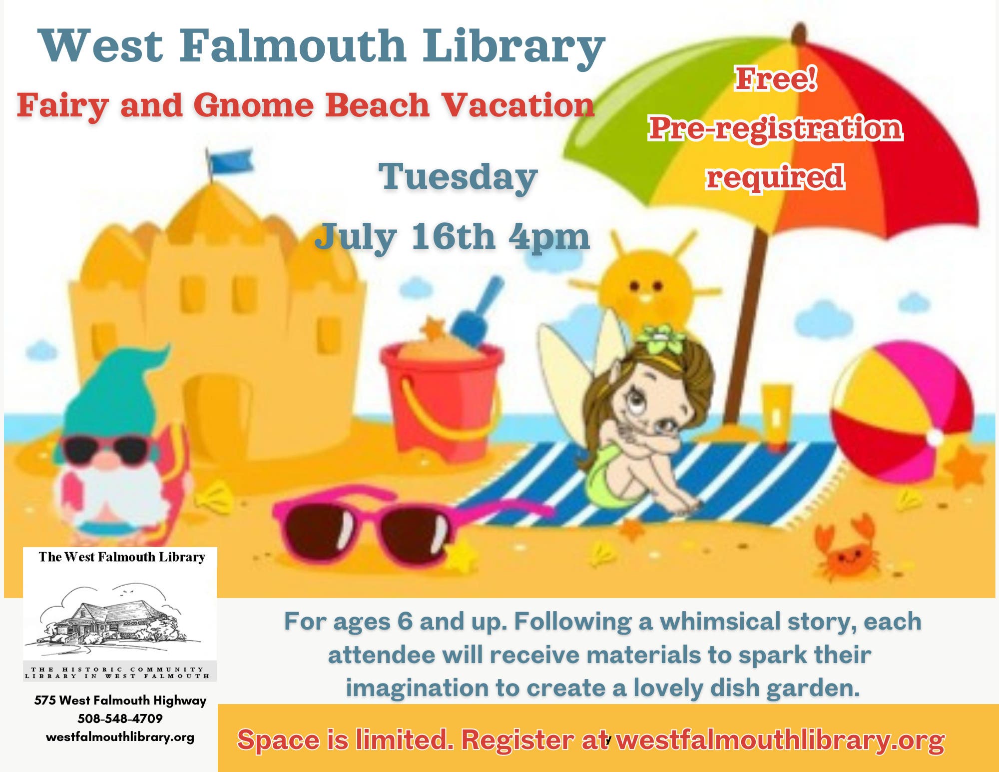 Jul 16 | Fairy and Gnome Beach Vacation Craft | Falmouth, MA Patch
