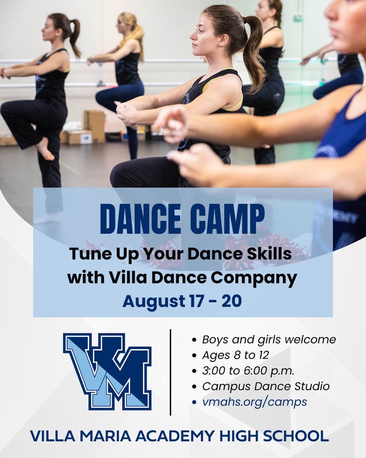 Aug 17 | Villa Maria Dance Camp for Boys and Girls Ages 8 to 12 ...