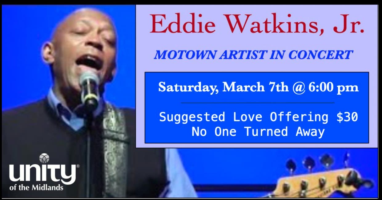 Mar 7 | Live Concert with Eddie Watkins, Jr. | Columbia, SC Patch