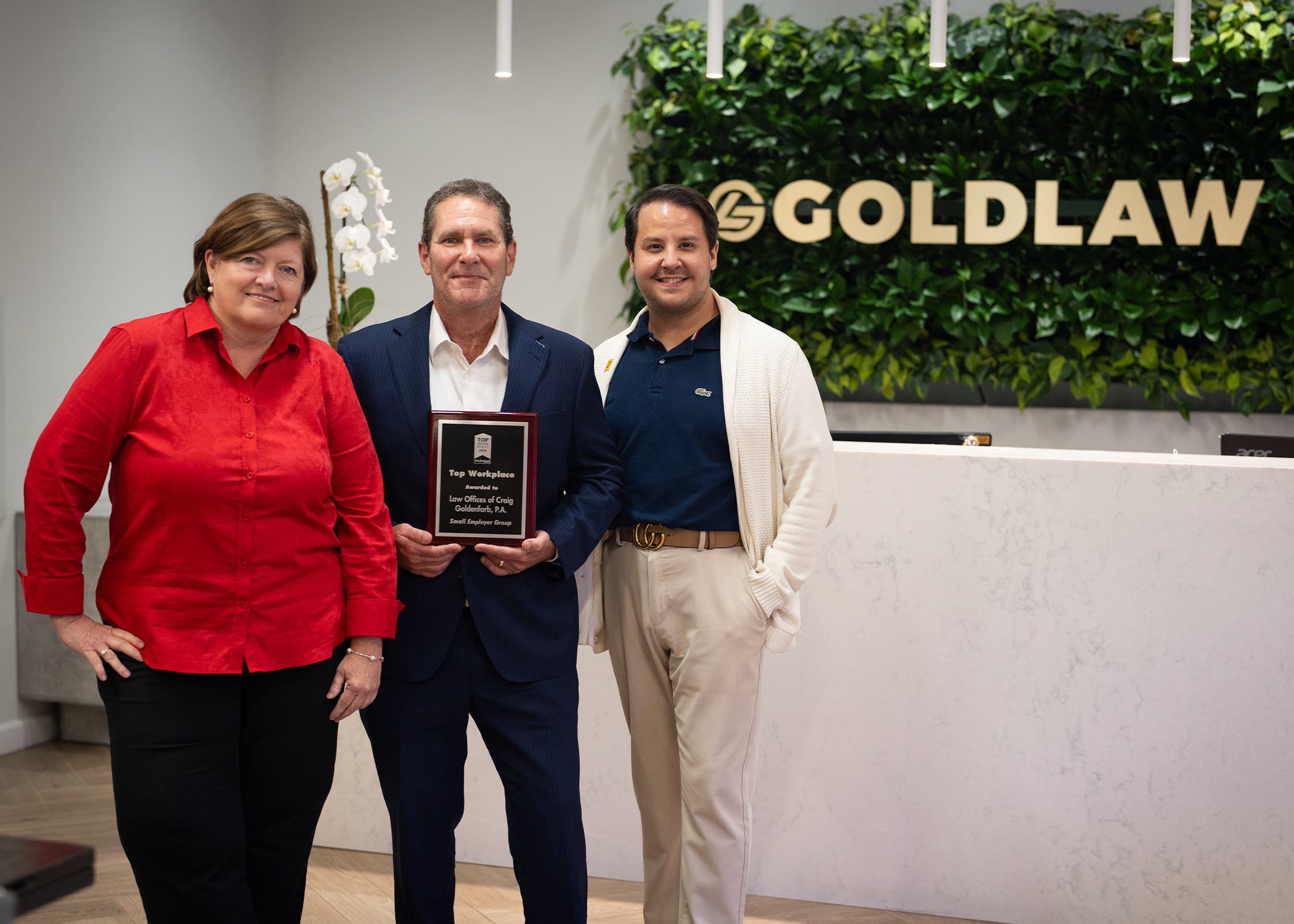 GOLDLAW Named a Sun Sentinel 2024 Top Workplace - West Palm Beach, FL Patch