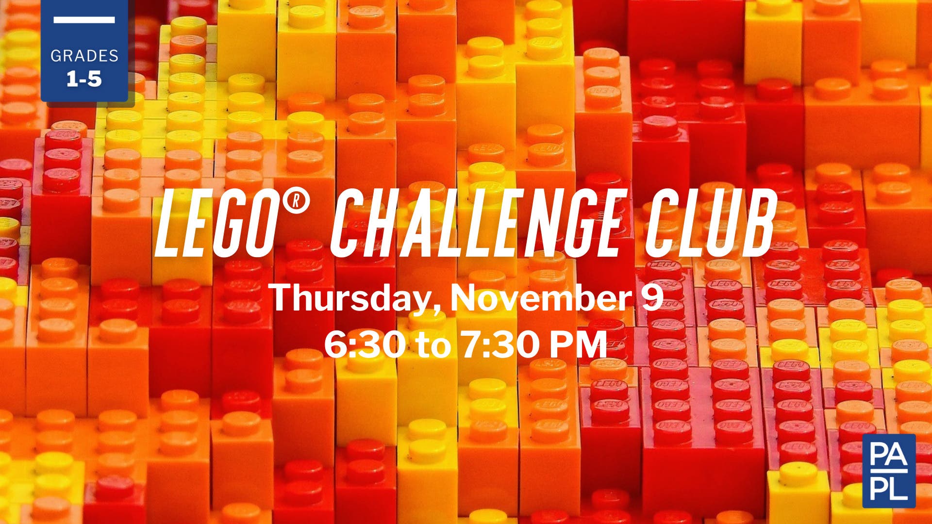 Nov 9 LEGO Challenge Club Plainfield IL Patch Nov 9 LEGO Challenge Club Plainfield IL Patch