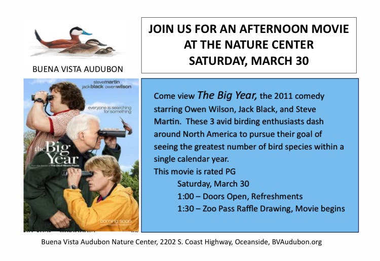 Mar 30 | Movie Matinee at the Nature Center | Oceanside, CA Patch