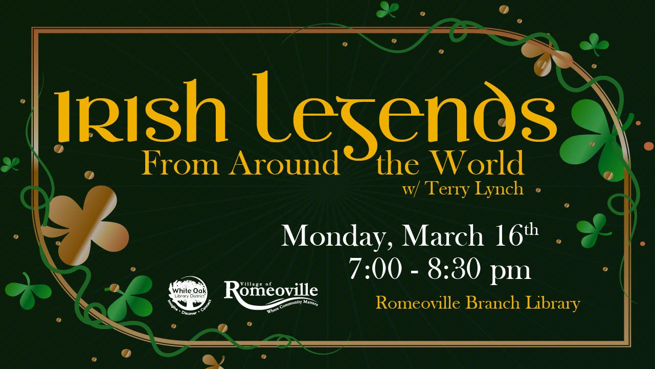 Mar 16 | Irish Legends from Around the World with Terry Lynch ...