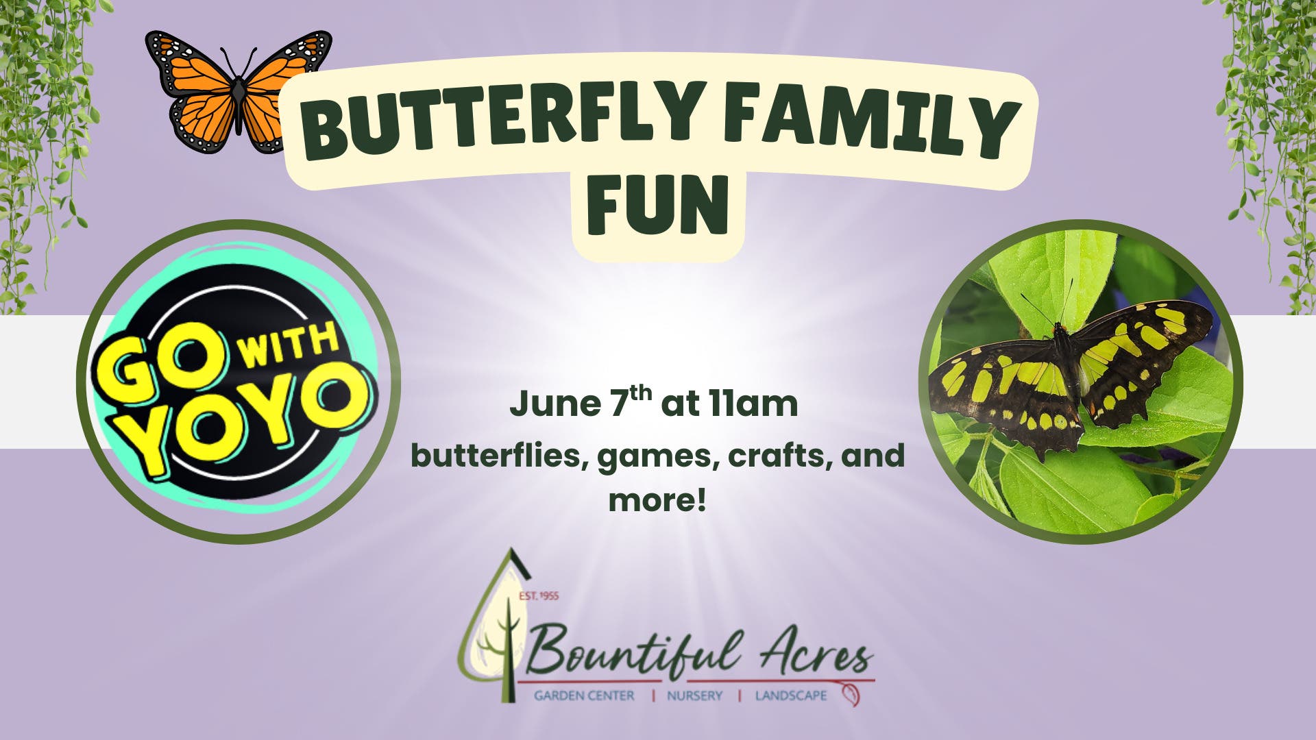 Jun 7 | Butterfly Family Fun with YOYO | Doylestown, PA Patch