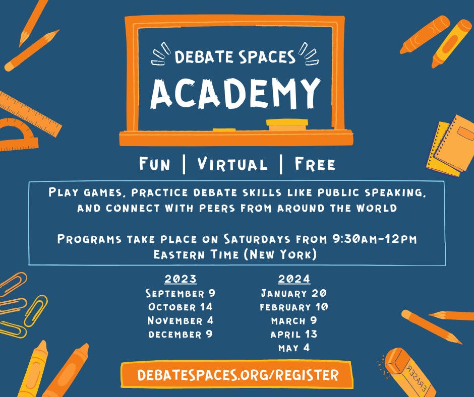 Sep 9 | Debate Spaces Academy | Atlanta, GA Patch