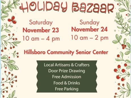 Nov 23 | Annual Holiday Bazaar | Hillsboro, OR Patch
