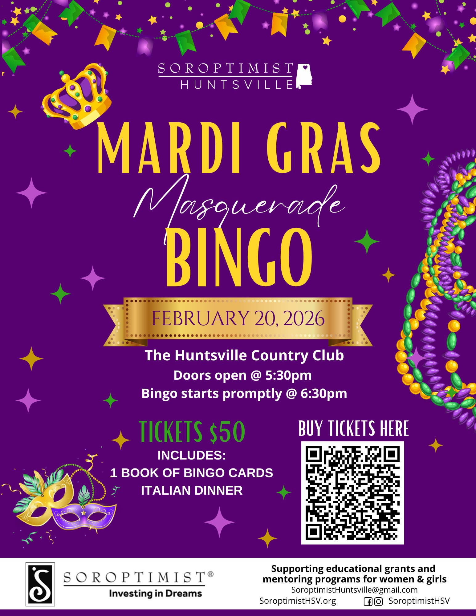 Feb 20 | Mardi Gras Masquerade Bingo | Huntsville, AL Patch