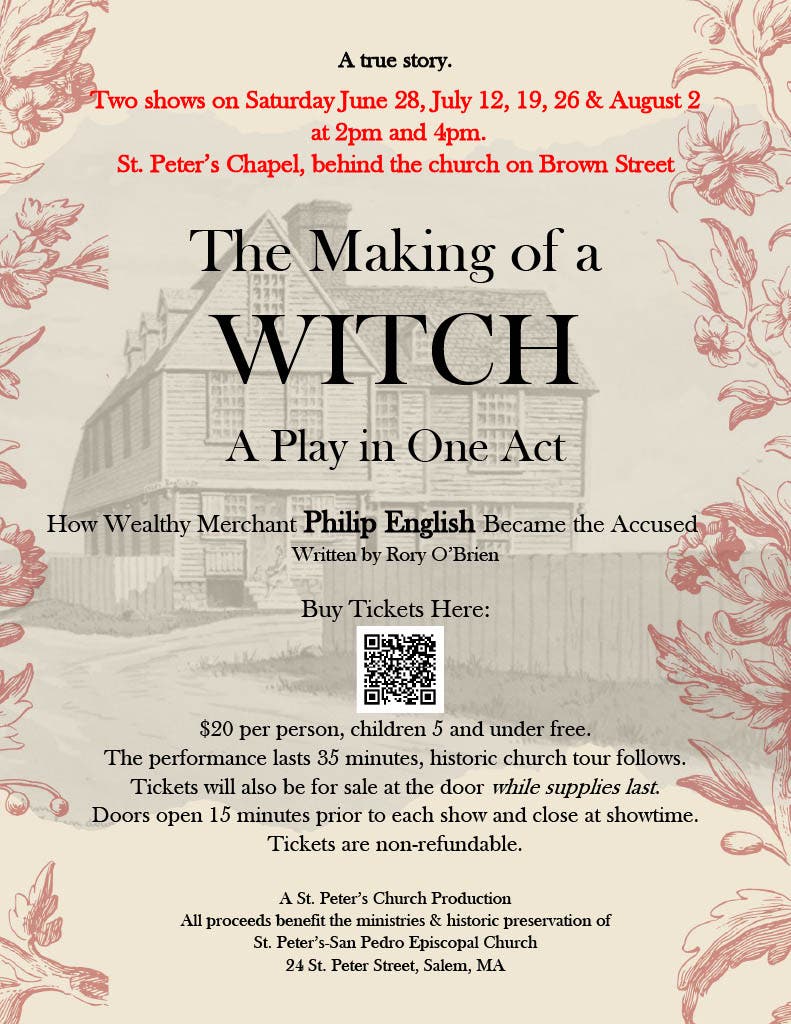 Jul 12 | The Making of a Witch - A Play in One Act | Salem, MA Patch