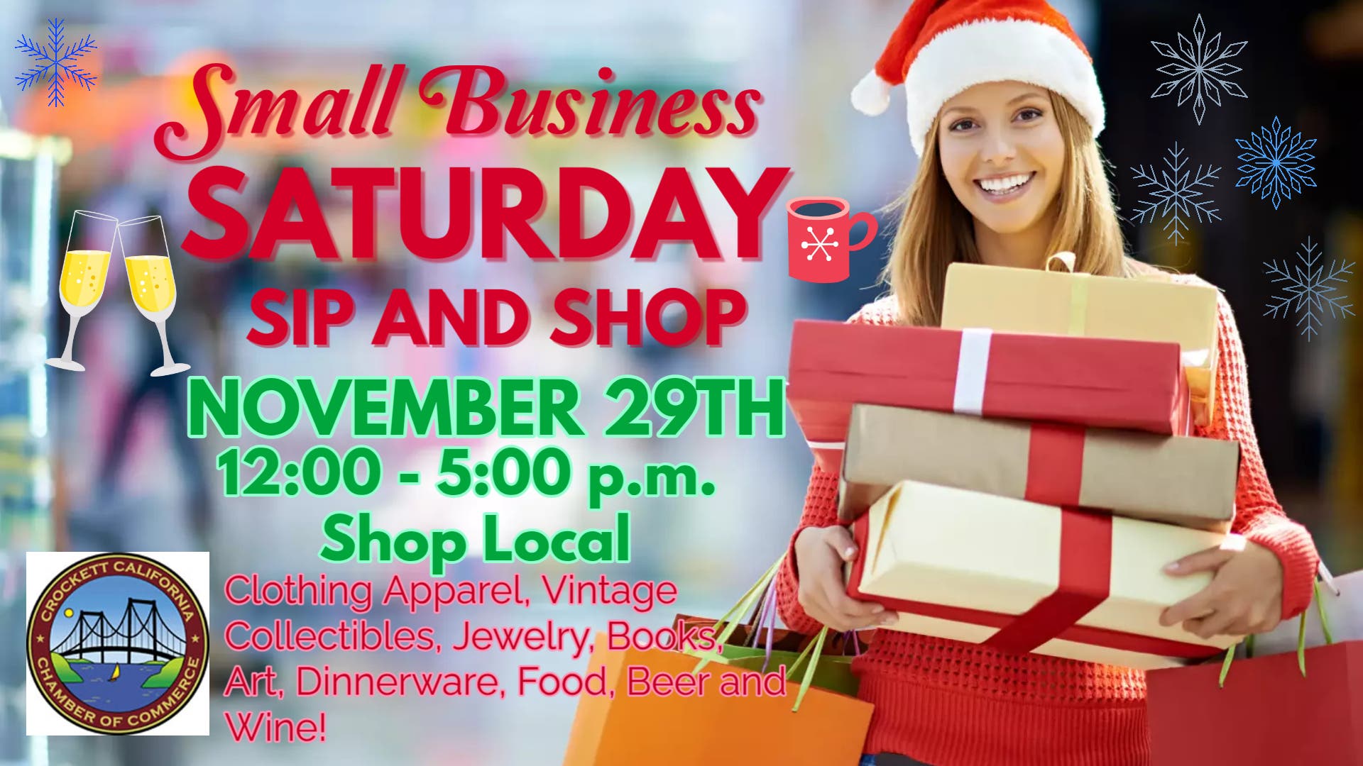 Nov 29 | Sip and Shop | Pinole, CA Patch