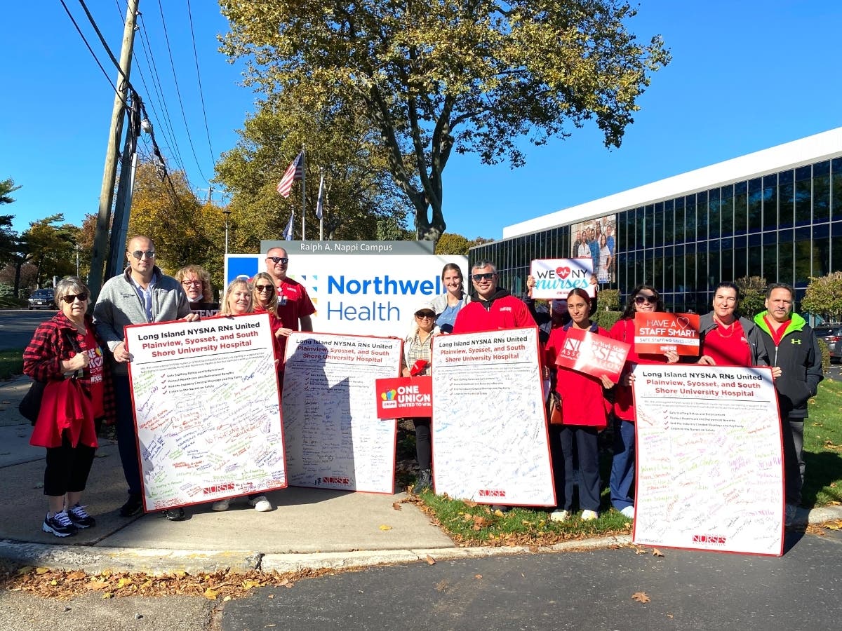 Nurses March At Northwell Headquarters: 'Not Treating Us Like Heroes ...