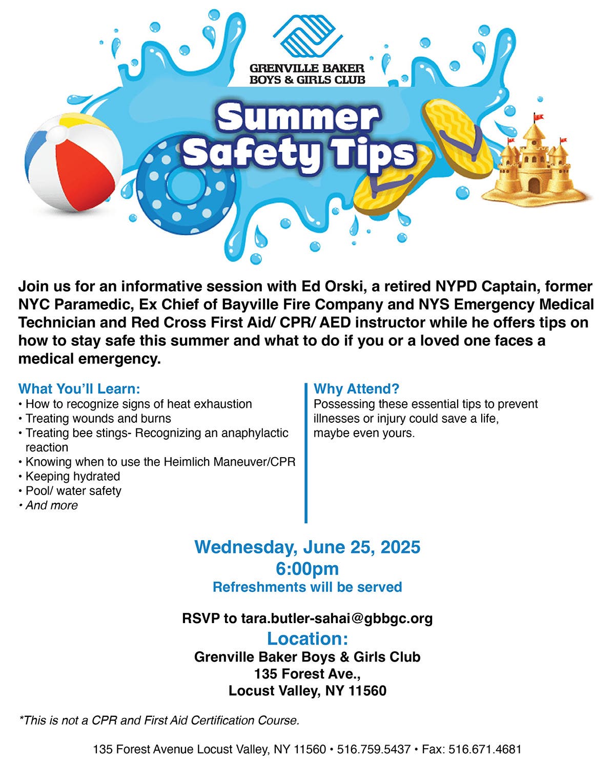 Jun 25 | Summer Safety Tips | Glen Cove, NY Patch