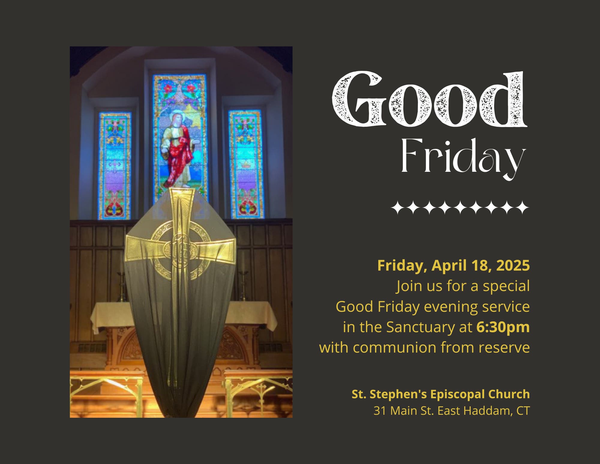 Apr 18 | Good Friday Evening Service | The Haddams, CT Patch