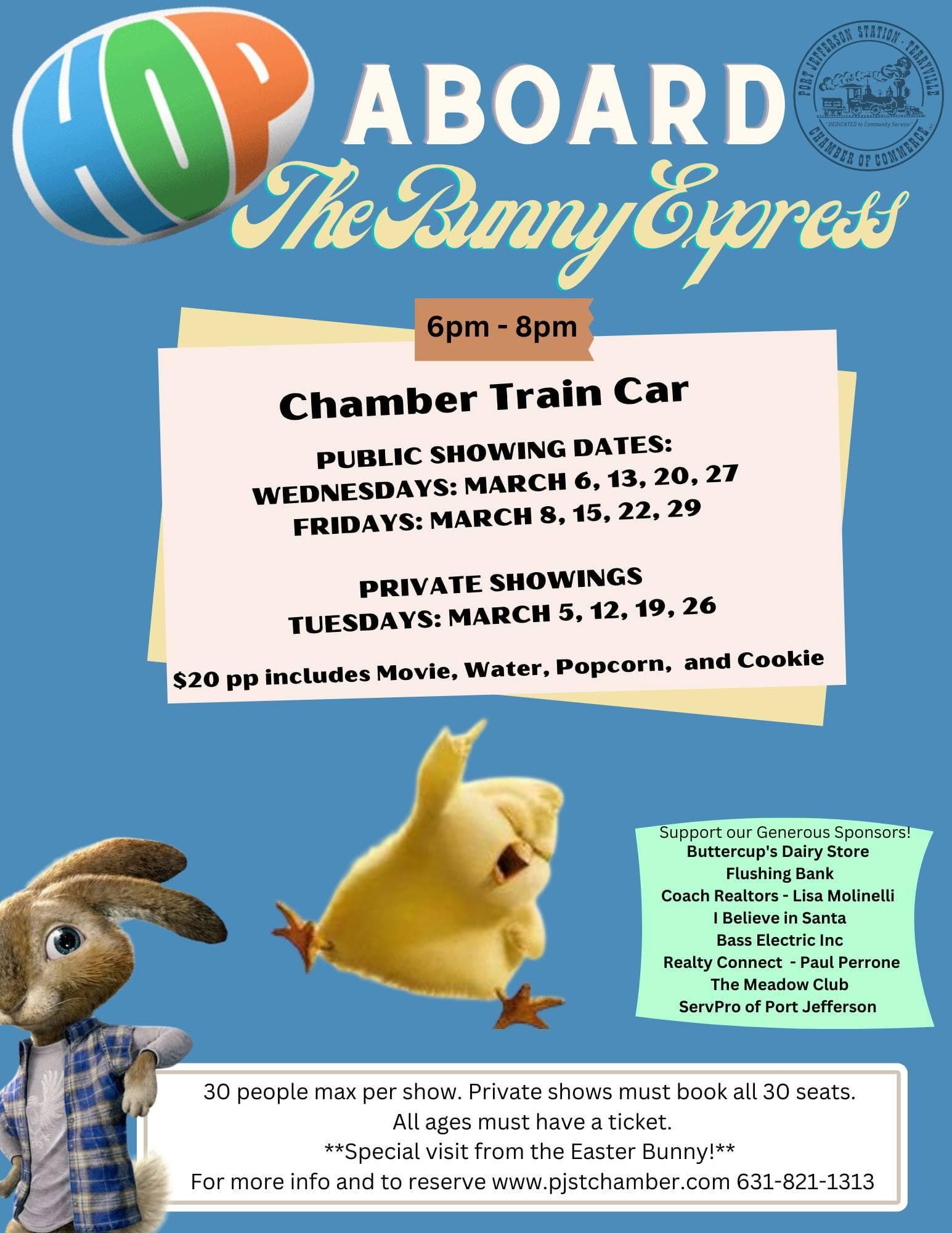 Mar 13 | HOP Aboard the Bunny Express 🐰 | Port Jefferson, NY Patch