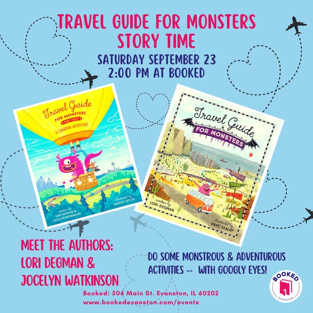 Sep 23 | Travel Guide for Monsters Story Time at Booked | Evanston, IL ...