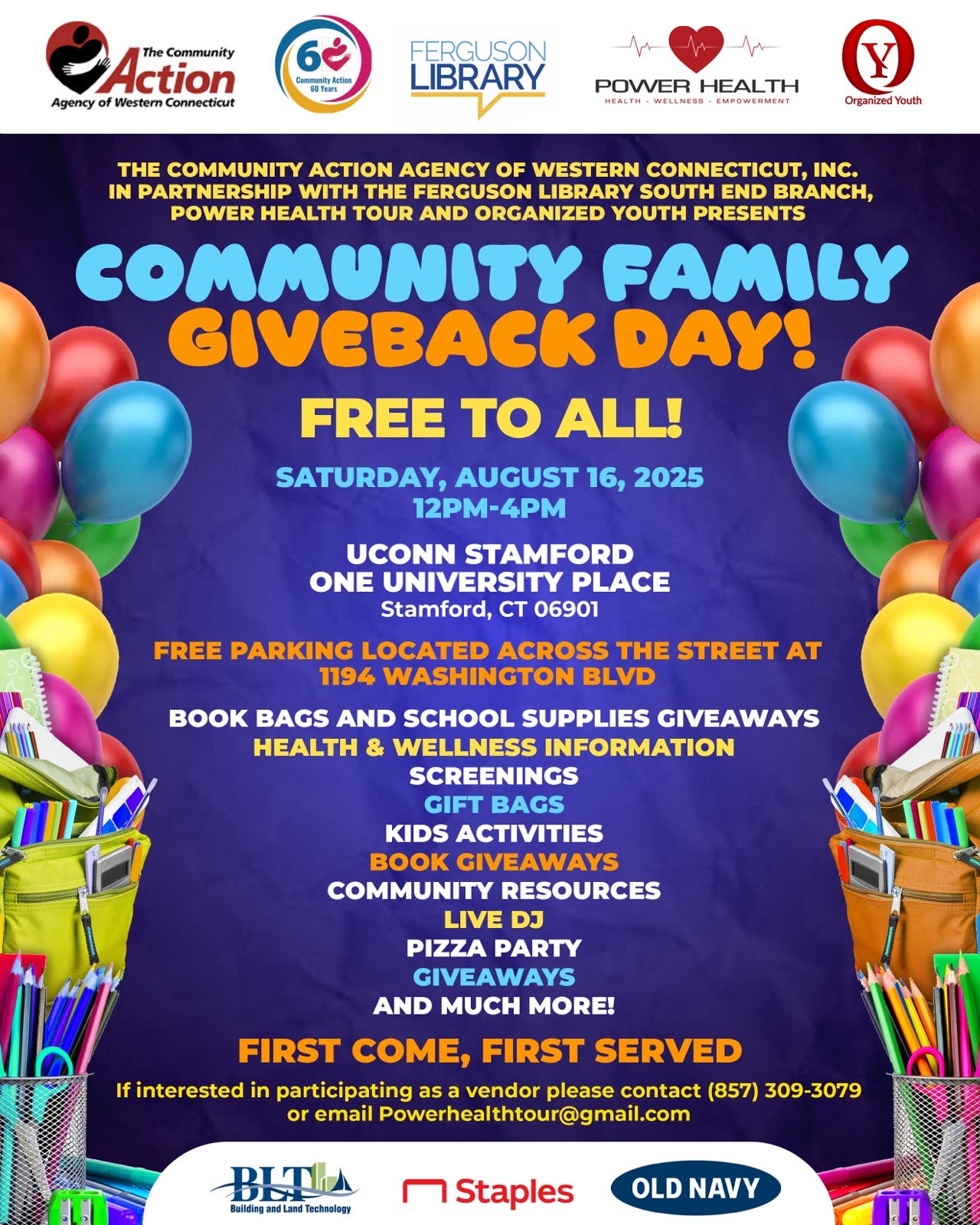 Aug 16 | Community Family Give Back Day | Stamford, CT Patch