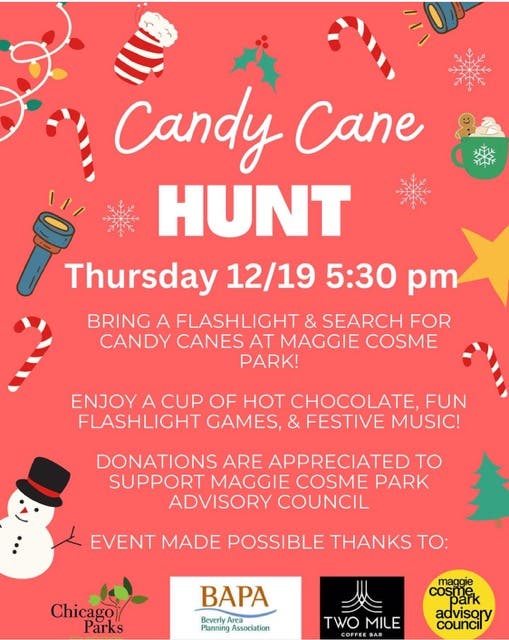 Dec 19 | Cosme Park's 3rd Annual Flashlight Candy Cane Hunt! | Beverly ...