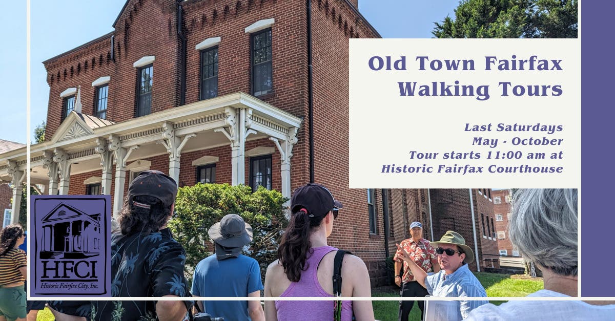 Aug 31 | Old Town Fairfax Walking Tour | Fairfax City, VA Patch