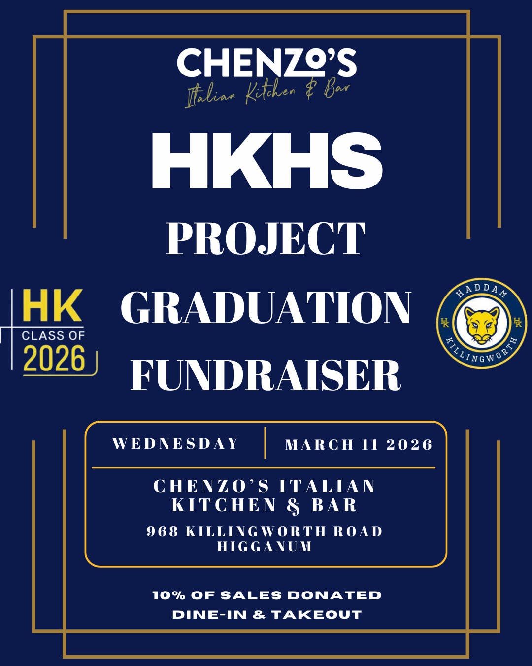 Mar 11 | Chenzo's Project Graduation Fundraiser(all day) | The Haddams ...