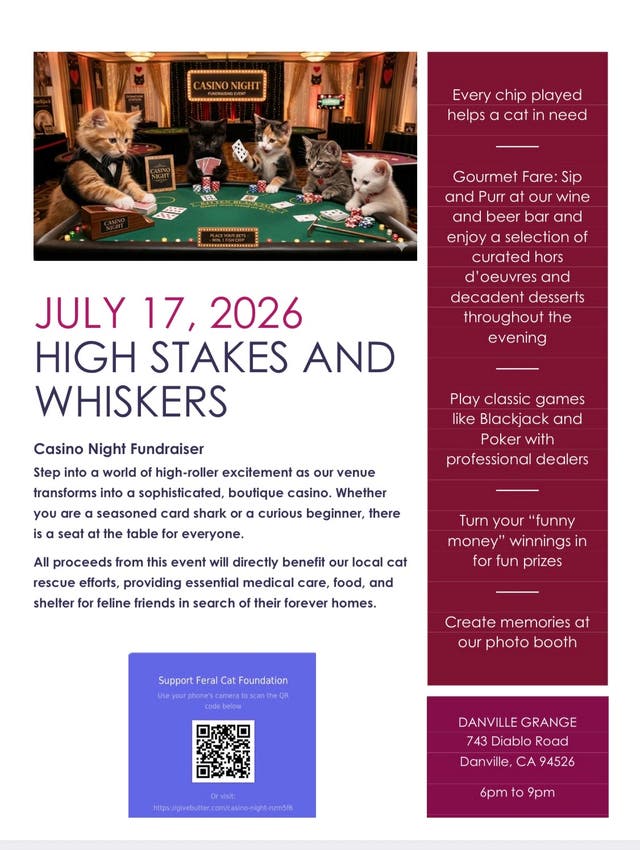 Jul 17 | High Stakes and Whiskers | Danville, CA Patch