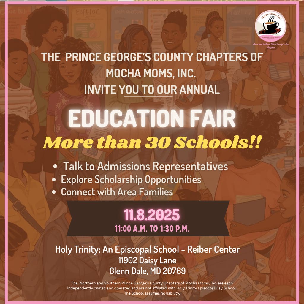 Nov 8 | Prince George's County Mocha Moms Education Fair | Glenn Dale ...