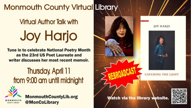 Apr 11 | Rebroadcast of Virtual Author Talk with Joy Harjo | Holmdel ...