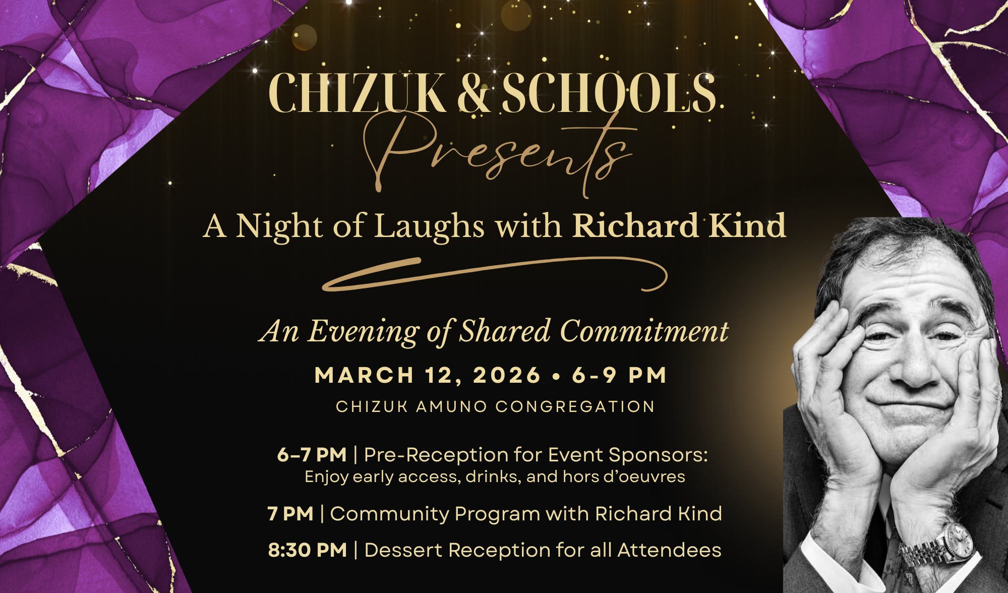 Mar 12 | Chizuk & Schools Presents: A Night of Laughs with Richard Kind ...