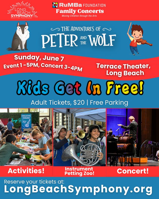 Jun 7 | “Peter and the Wolf” Family Concert Event | 6/7/26 | Long Beach ...