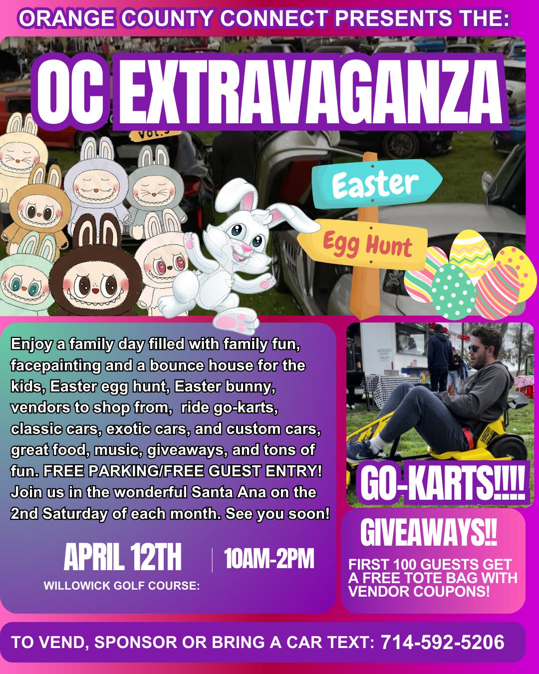 Apr 12 | OC Extravaganza! Car show/Easter bunny & Egg Hunt/Vendors/Food ...