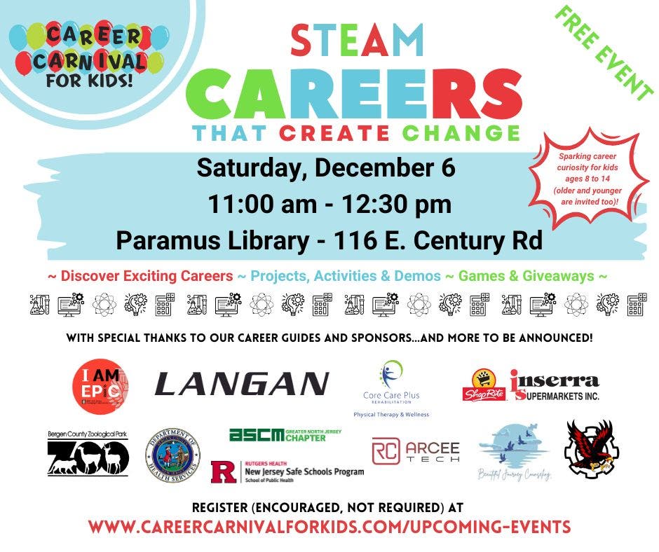 Dec 6 | Career Carnival for Kids Brings Back Exciting STEAM Careers ...