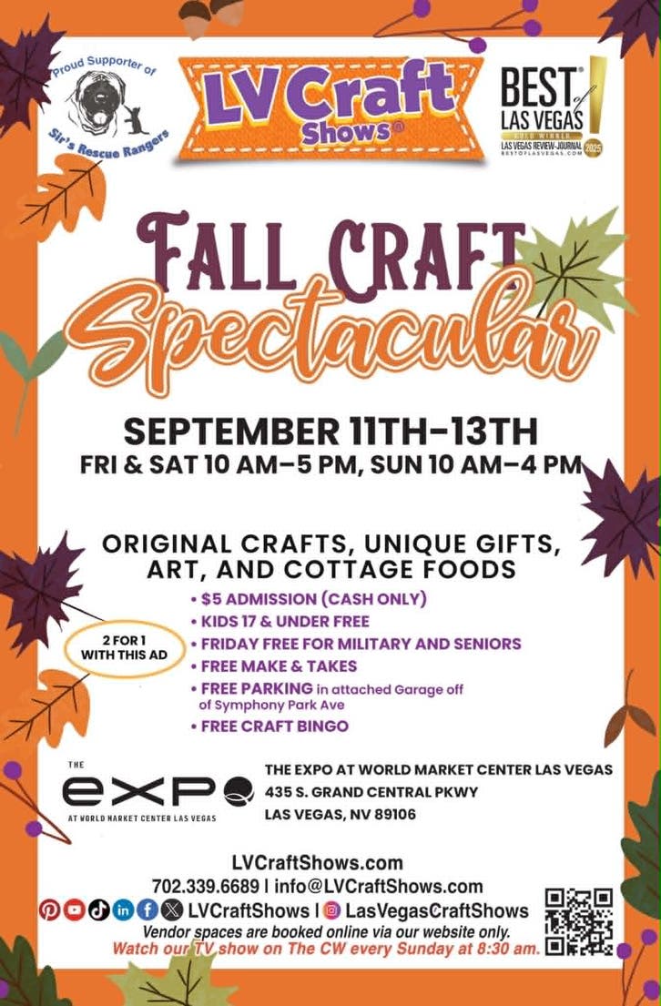 Sep 13 | Fall Craft Spectacular | Las Vegas, NV Patch