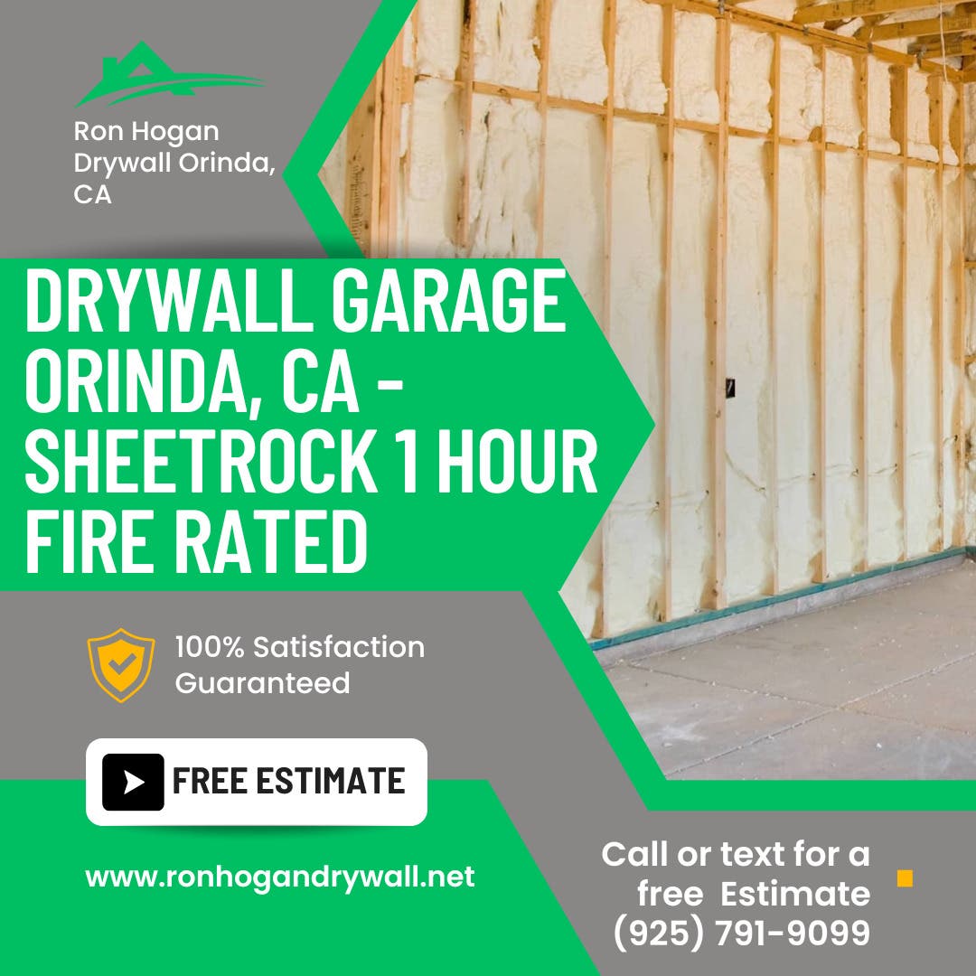Drywall Garage San Mateo, CA - Sheetrock Garage 1 Hour Fire Rated ...