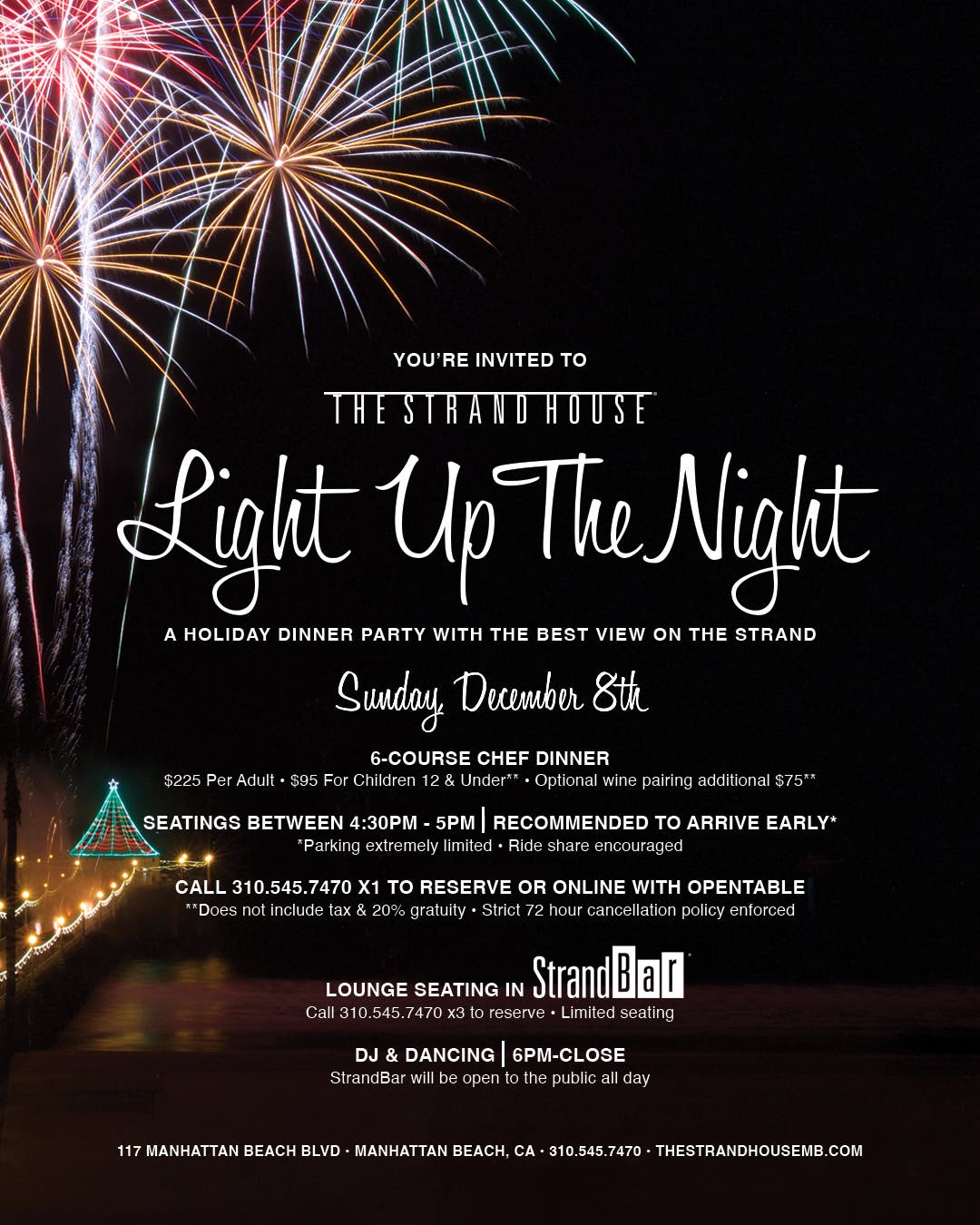 Dec 8 | Light Up The Night - Manhattan Beach Fireworks Dinner ...