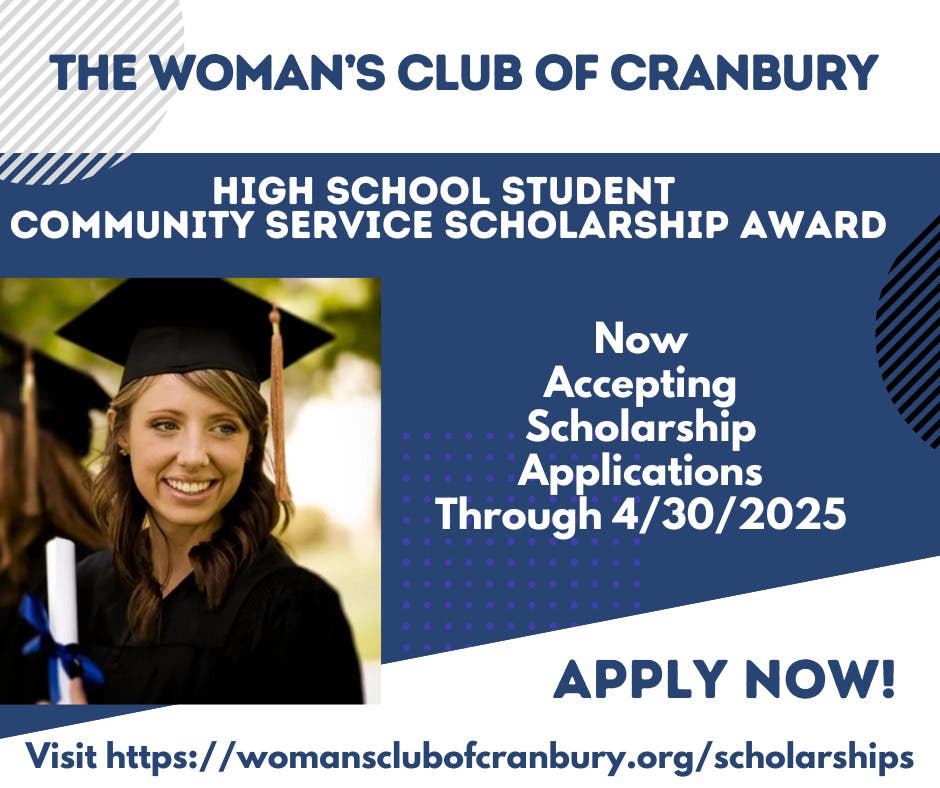 Apr 30 | Woman's Club of Cranbury Offering $3,000 Community Service ...