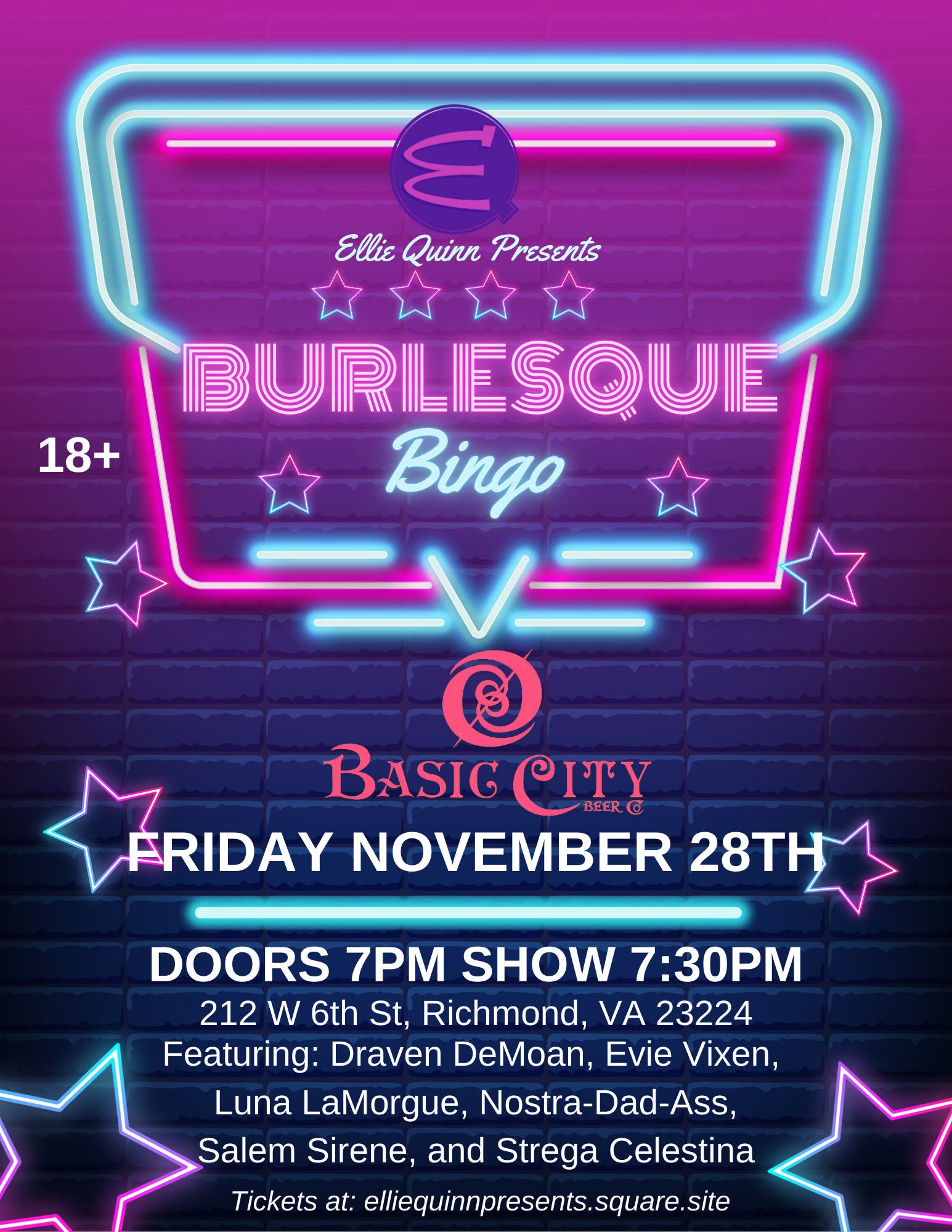 Nov 28 | Burlesque Bingo | Richmond, VA Patch