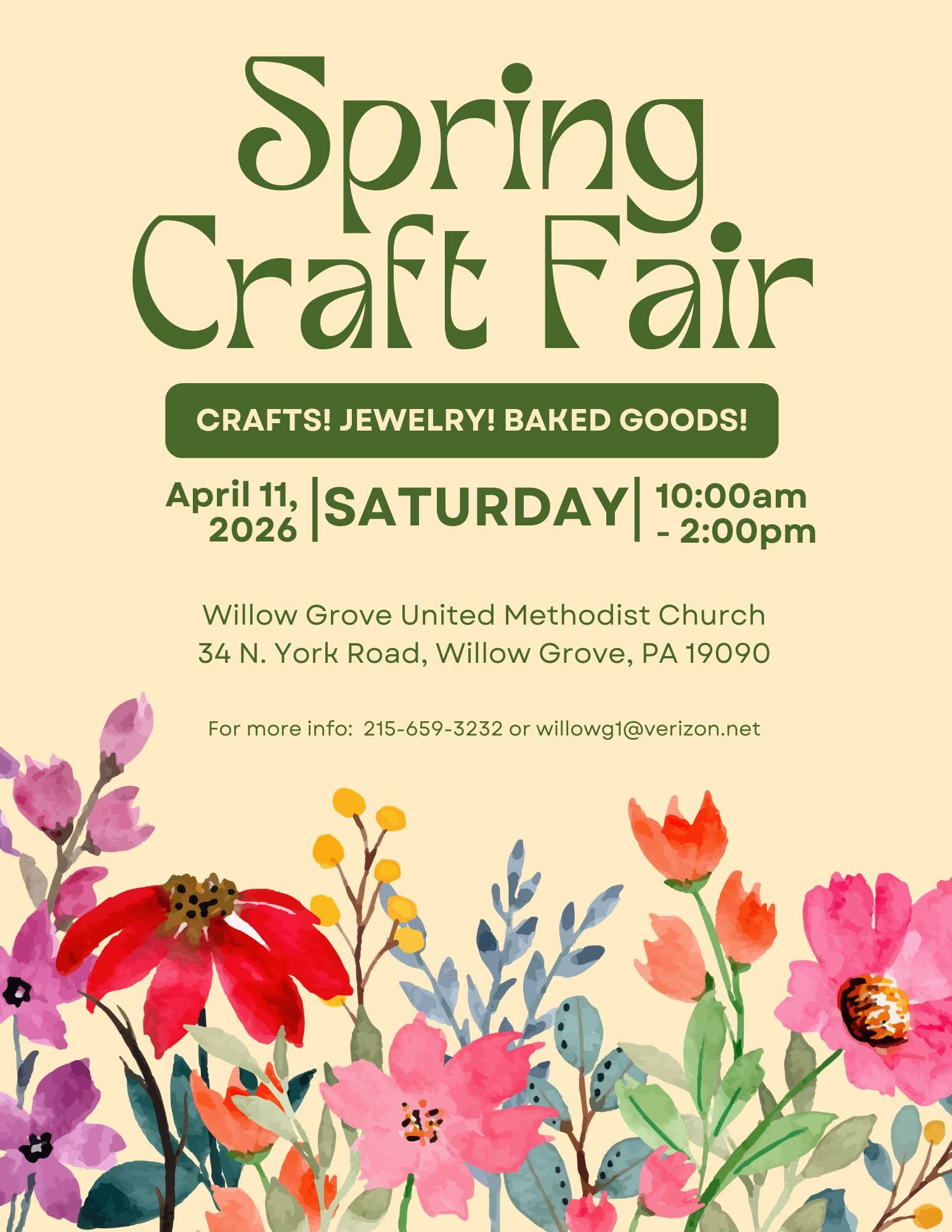 Apr 11 | Spring Craft Fair | Upper Moreland, PA Patch