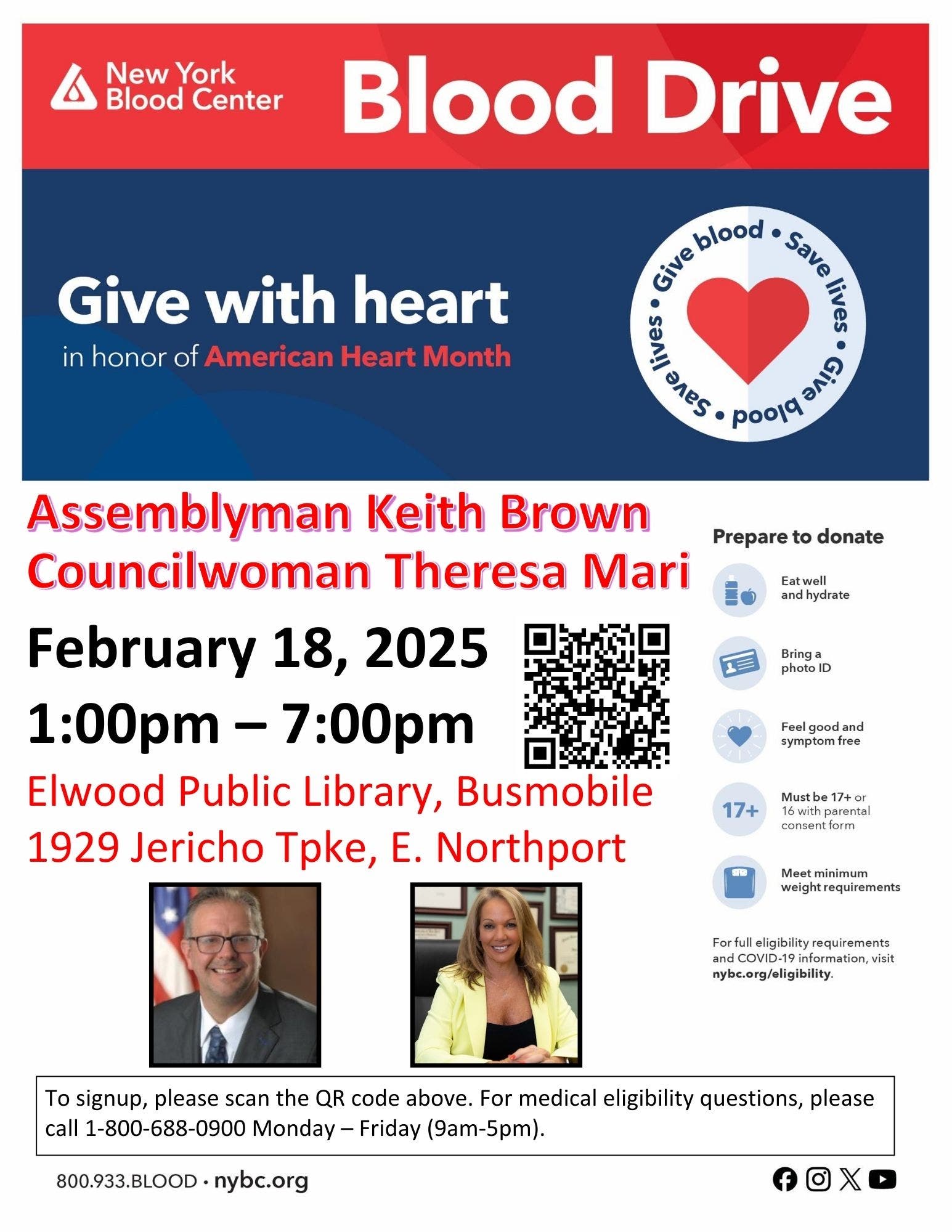 Feb 18 | Assemblyman Keith Brown & Councilwoman Theresa Mari Sponsor ...
