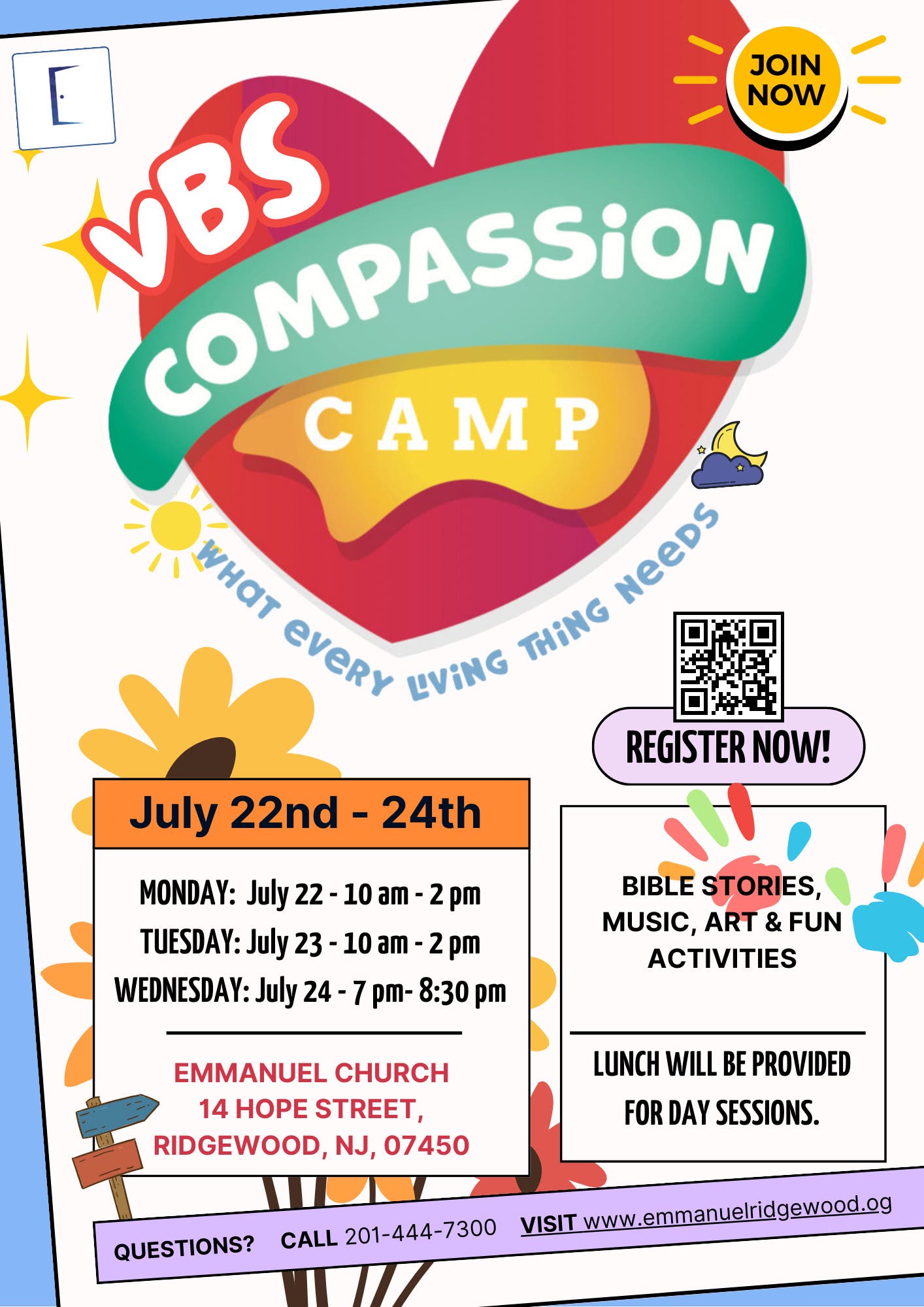 Jul 22 | VBS Compassion Camp 2024 - Free registration! | Ridgewood, NJ ...