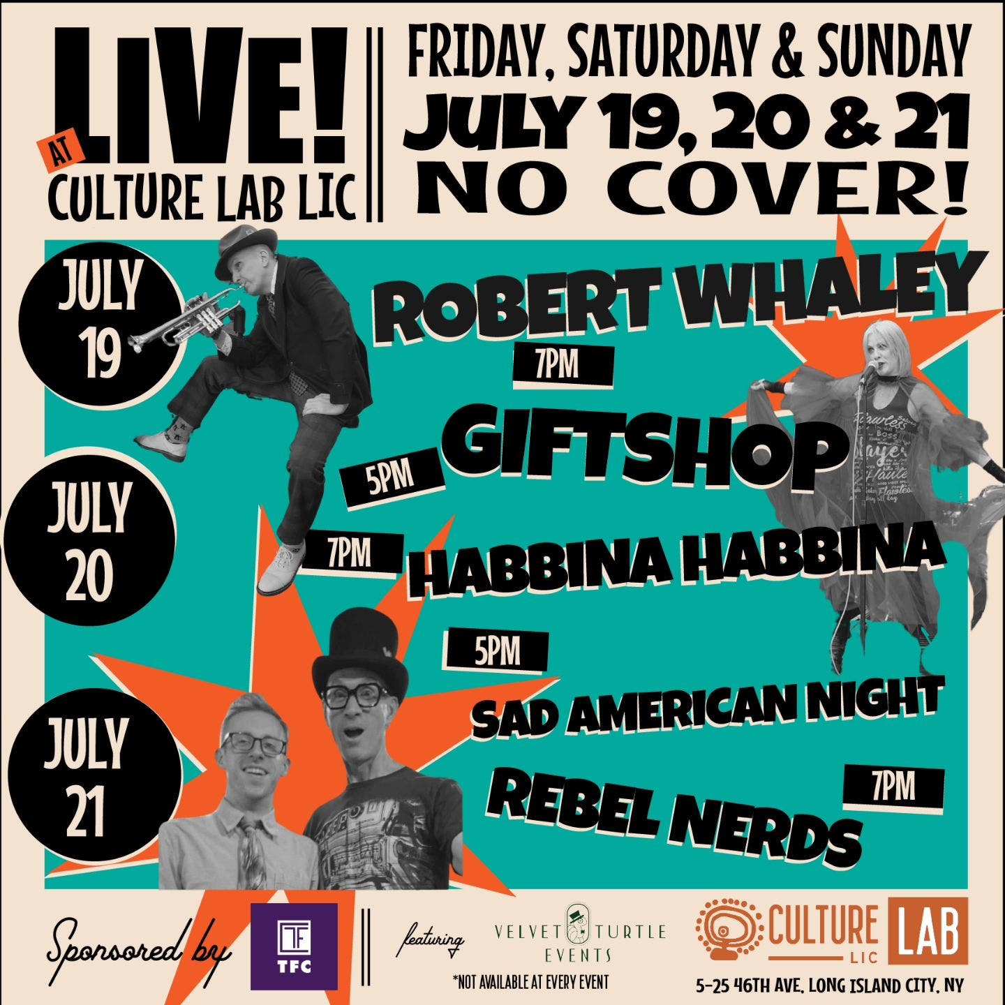 Jul 20 | LIVE! at Culture Lab LIC - GIFTSHOP band & HABBINA HABBINA ...