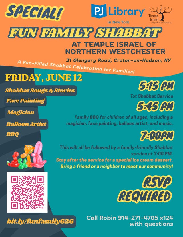 Jun 12 | Fun Family Shabbat | Peekskill, NY Patch