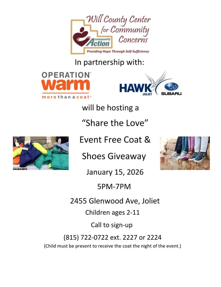 Jan 15 | Subaru Operation Warm Free Coat and Shoe Giveaway | Joliet, IL ...