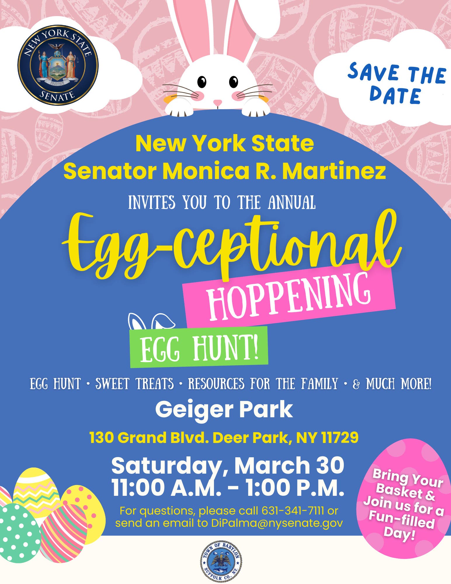 Mar 30 | Senator Monica R. Martinez Egg-ceptional Hoppening Egg Hunt ...