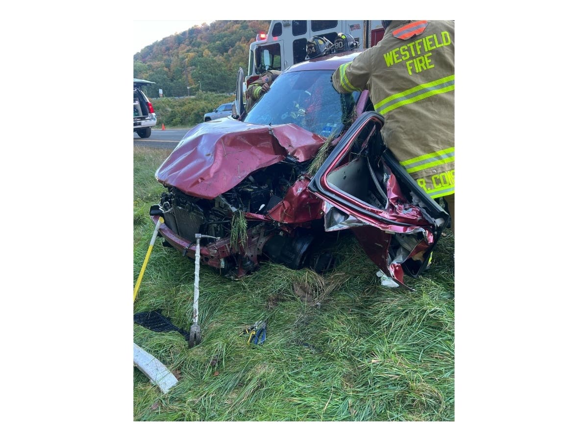 1 Person Freed From Car After Rollover Crash: Westfield Fire Dept ...