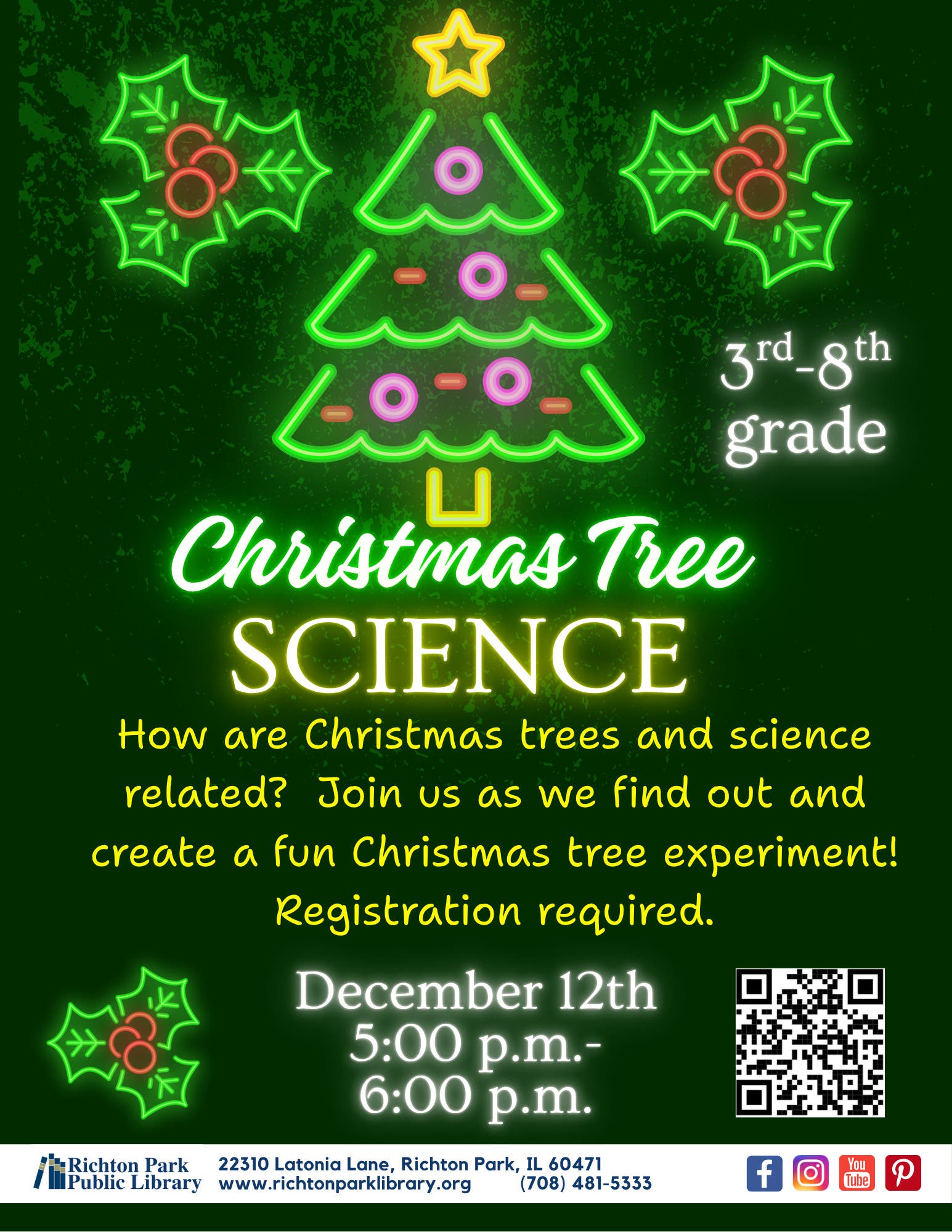 Dec 12 | Christmas Tree Science (for Gr. 3-8, Registration Required ...