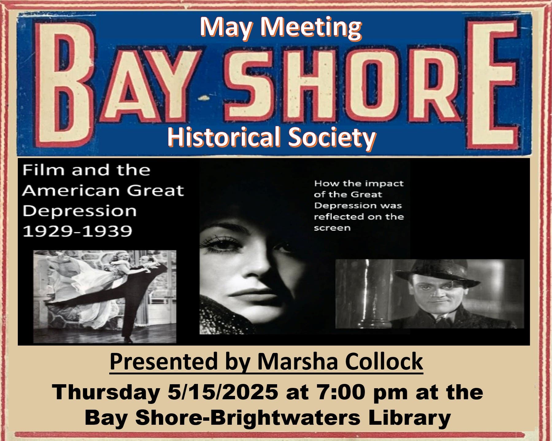 May 15 | Bay Shore Historical Society May Meeting | Bay Shore, NY Patch