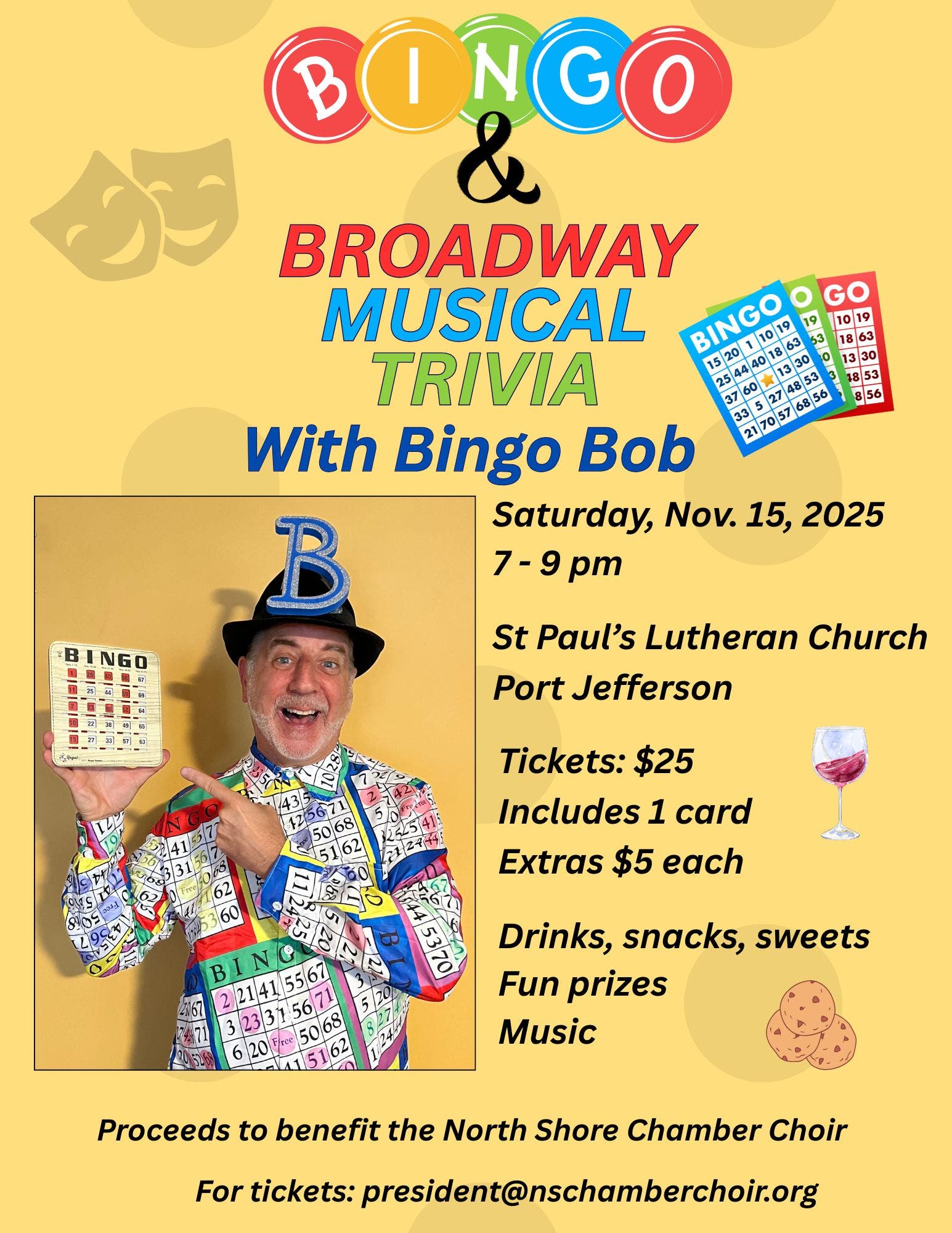 Nov 15 | Bingo and Broadway Musical Theatre Trivia | Port Jefferson, NY ...