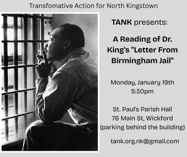 Jan 19 | Reading of Dr. Martin Luther King Jr.'s Letter from Birmingham ...