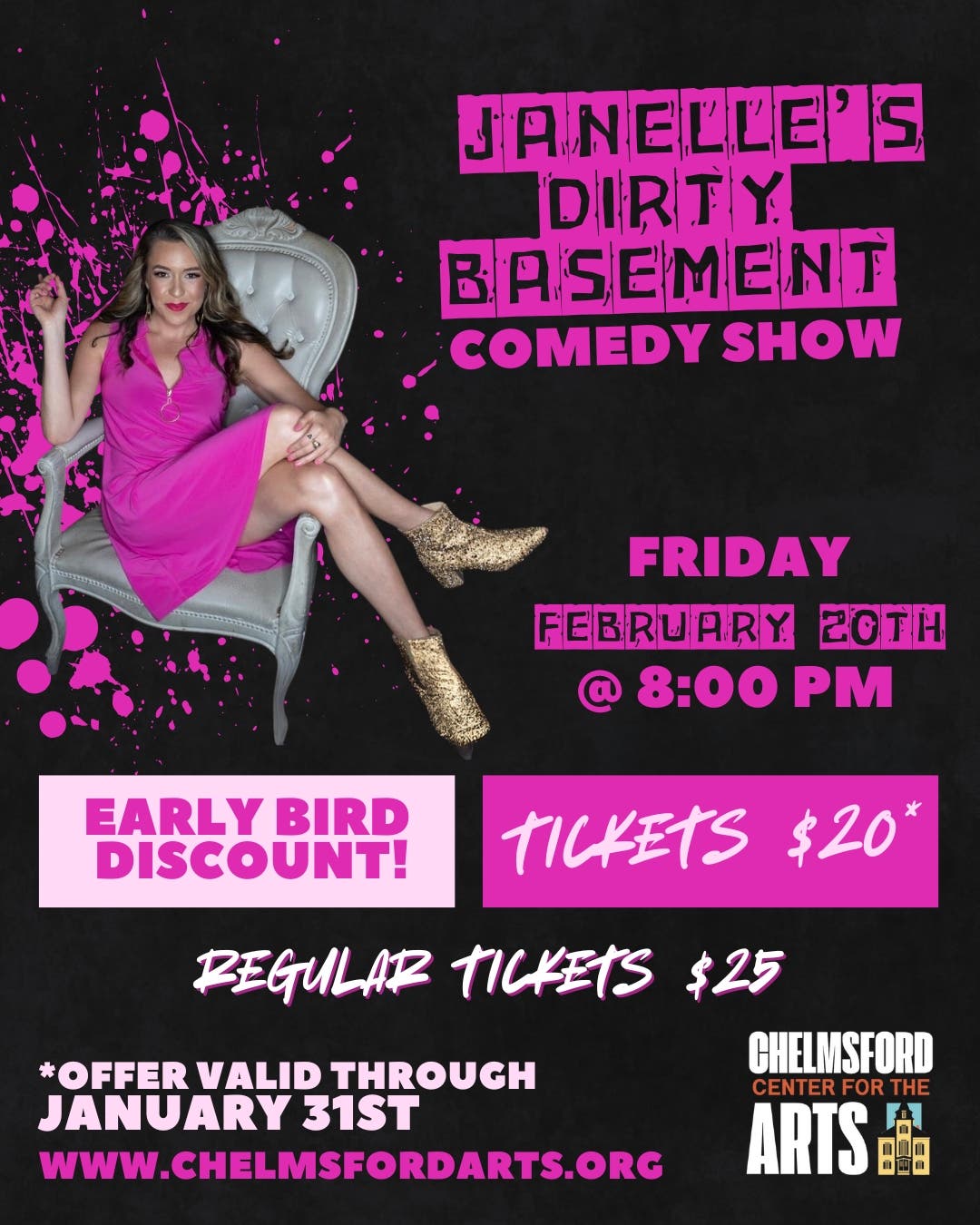 Feb 20 | Janelle's Dirty Basement Comedy Show | Chelmsford, MA Patch